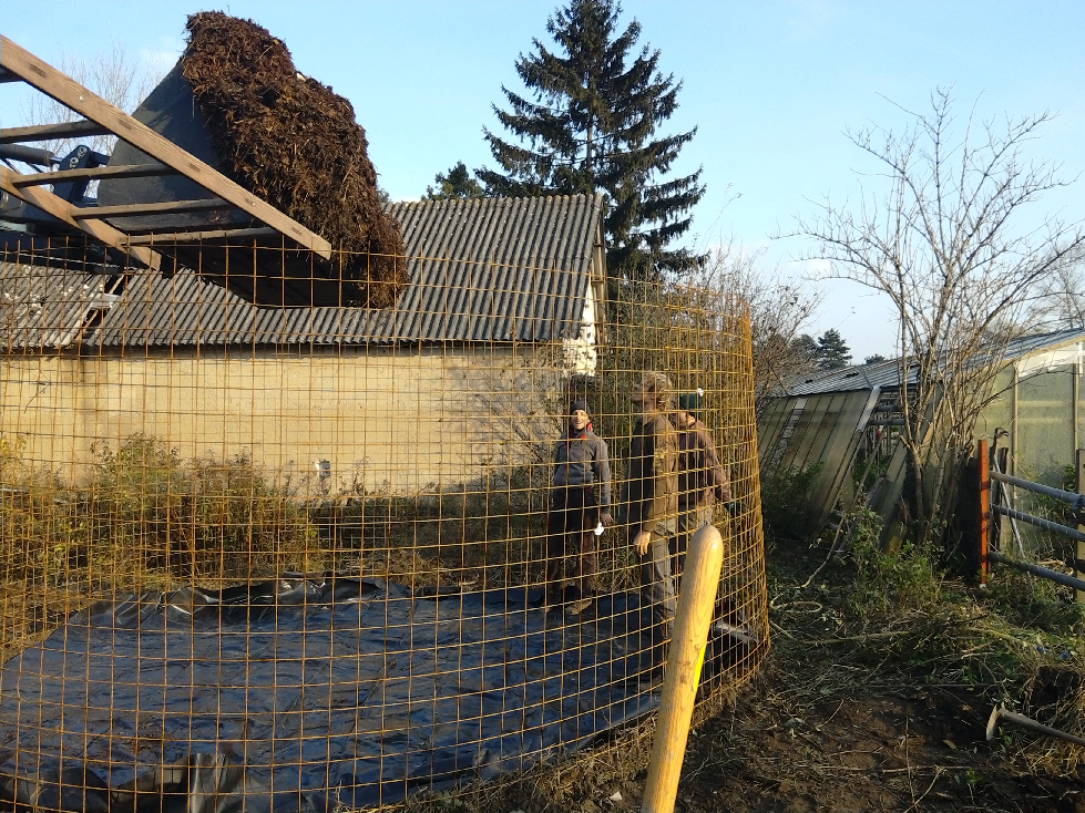 Biomeiler zur Glashausbeheizung für Wintergemüse | LoBauer:innen