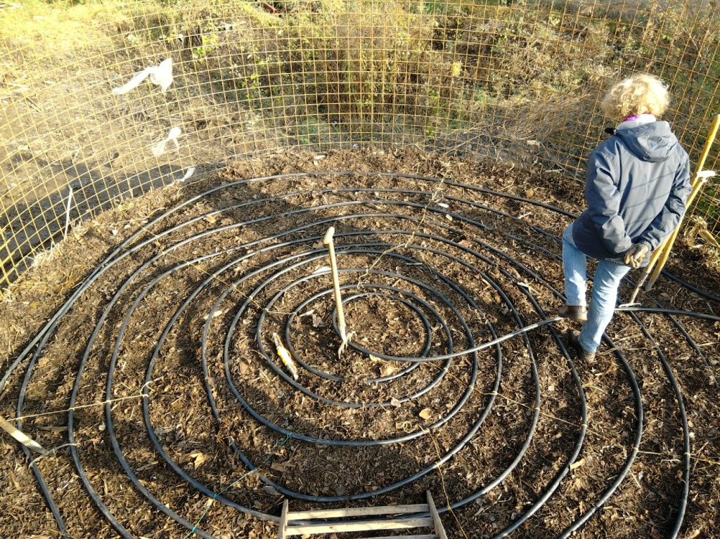 Biomeiler zur Glashausbeheizung für Wintergemüse | LoBauer:innen
